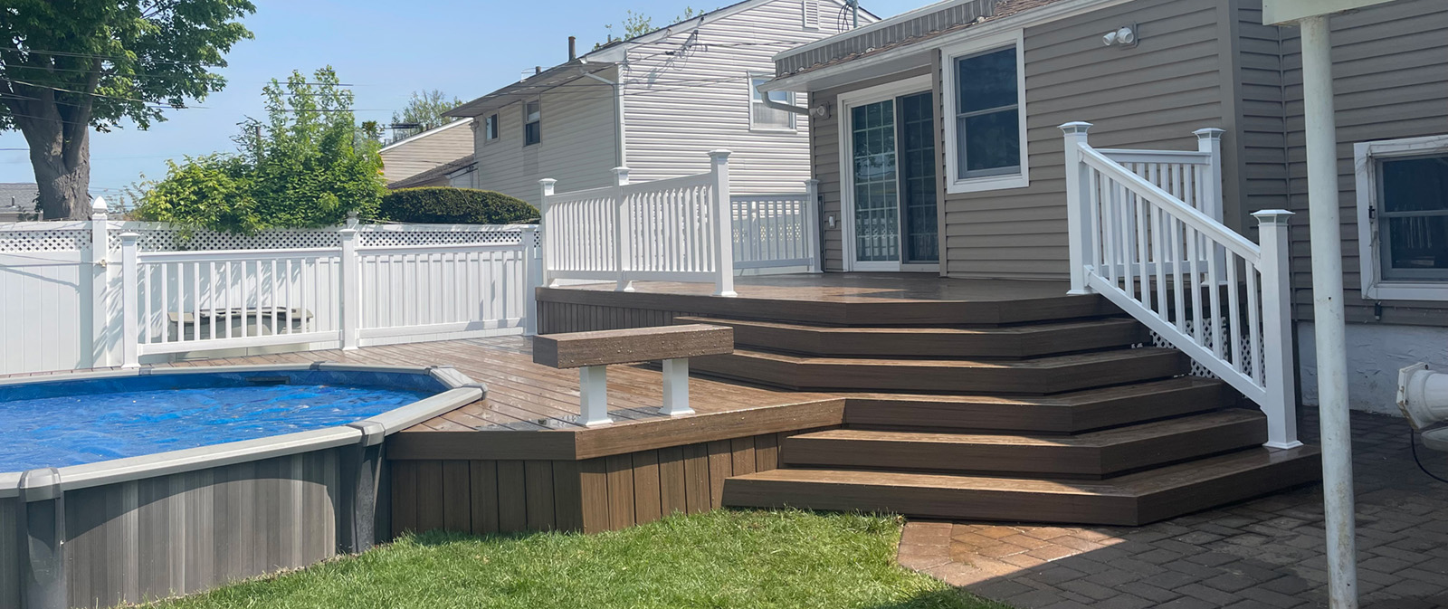 Custom Pool Decks in North Amityville